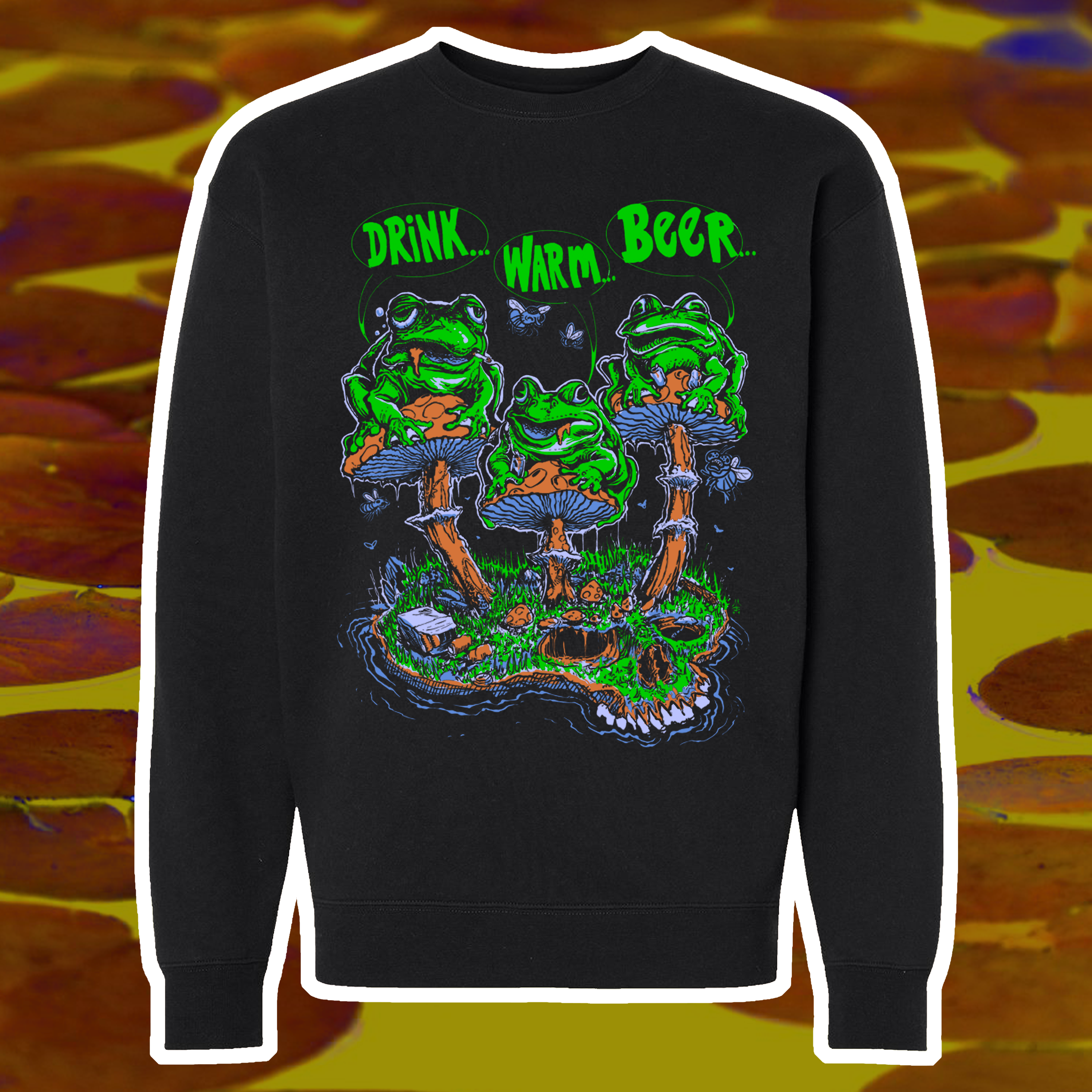 DWB Frogs Crew Neck – Warm Beer